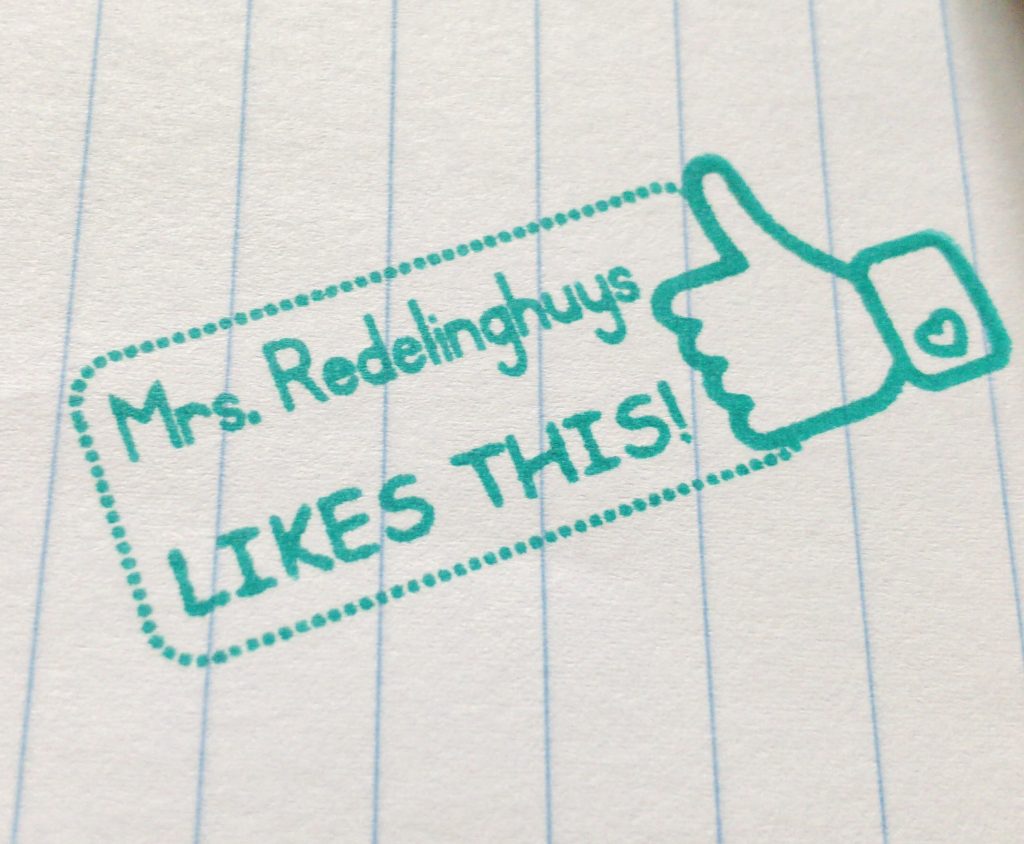 Plastic Handle Stamp - Like This! | Juffrou 911 Stamps