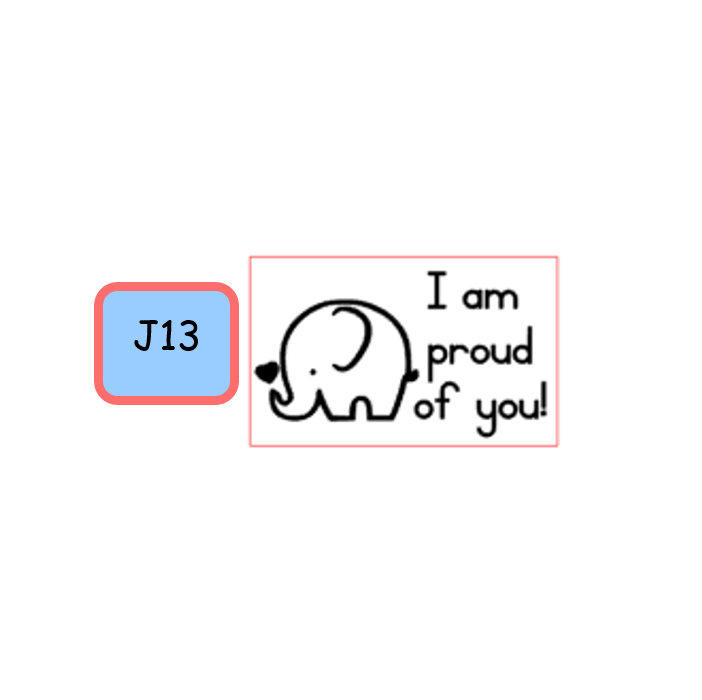 Self-inking Stamp with Word & Picture - Elephant - Proud | Juffrou 911 ...