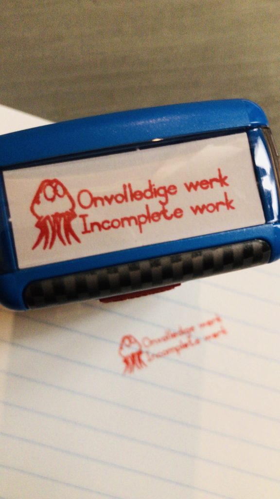 Onvolledige werk/Incomplete work - 14mmx38mm | Juffrou 911 Stamps