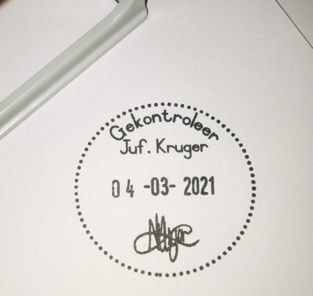 Dotted frame - 42mmx42mm round dater | Juffrou 911 Stamps