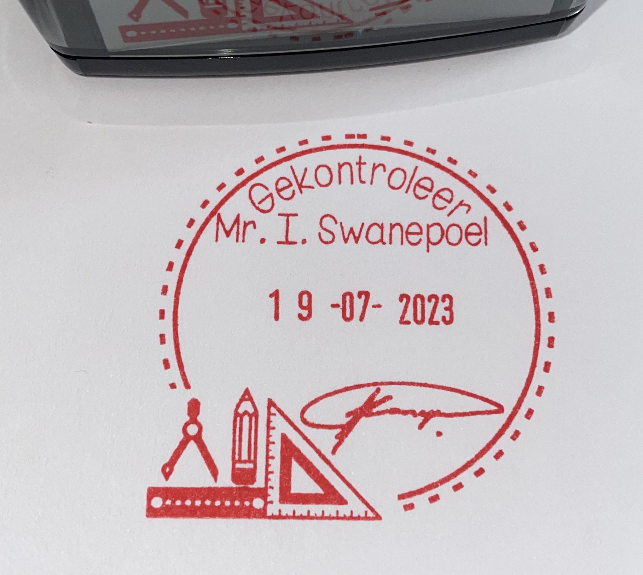 42mmx42mm round adjustable date stamp | Juffrou 911 Stamps