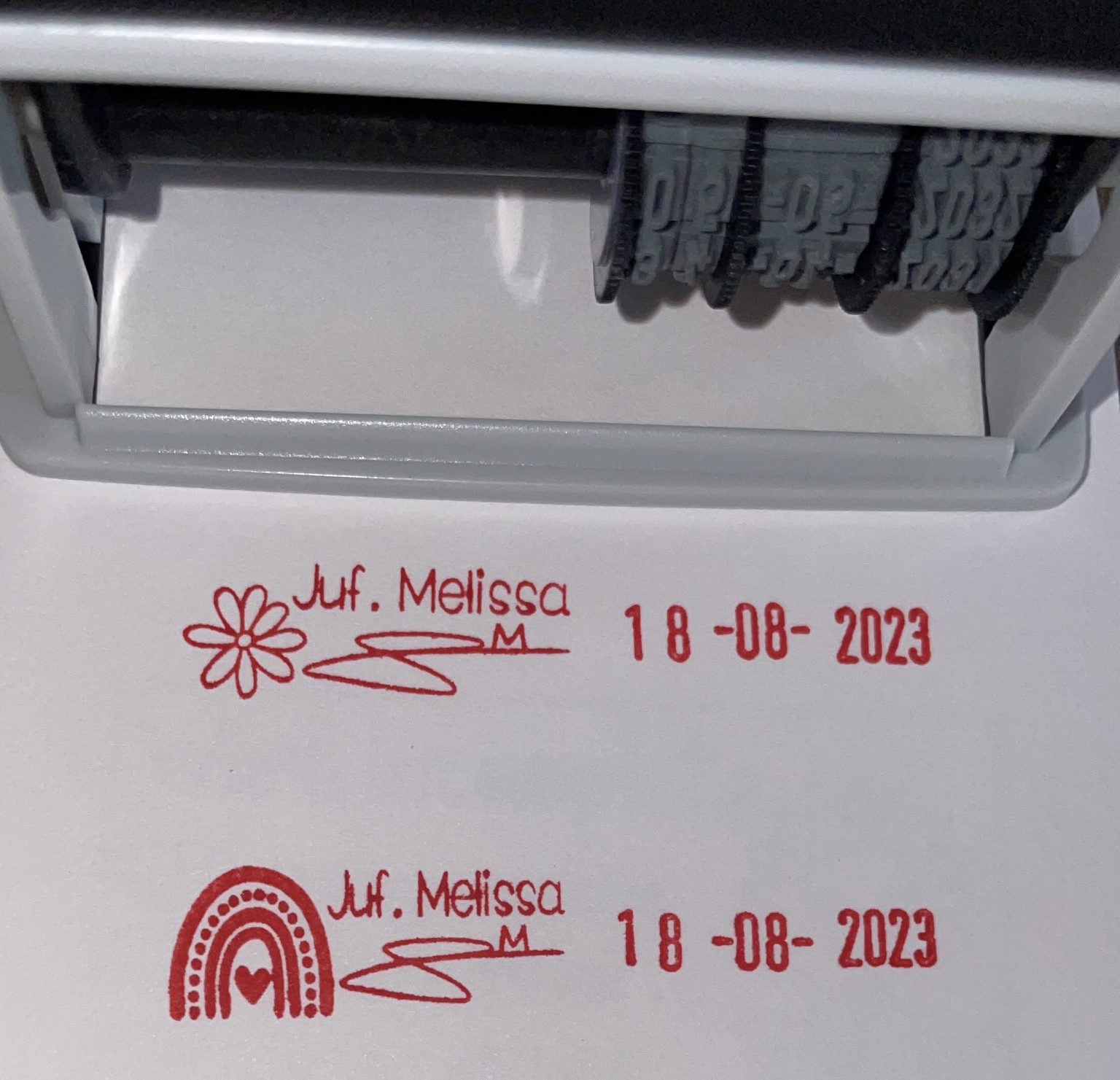 10mmx45mm adjustable date stamp (ONLY SHORT WORDING) | Juffrou 911 Stamps