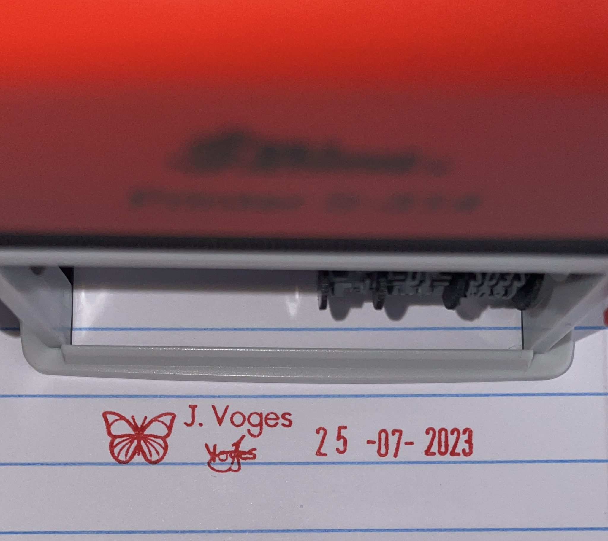 10mmx45mm adjustable date stamp (ONLY SHORT WORDING) | Juffrou 911 Stamps