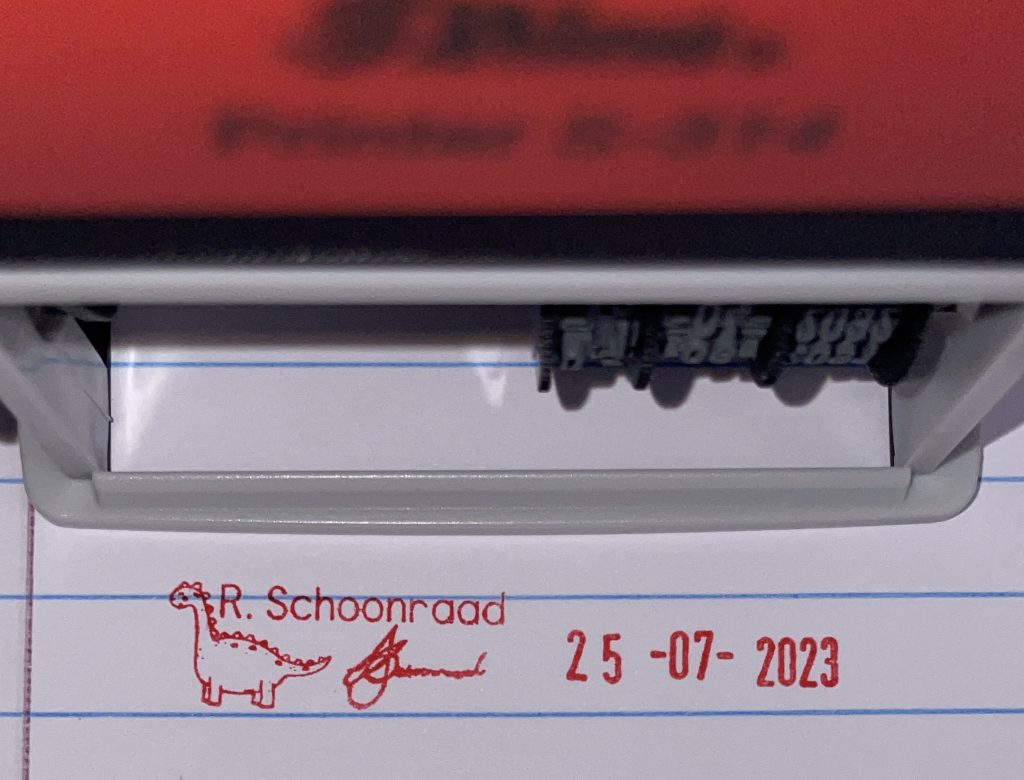 10mmx45mm adjustable date stamp (ONLY SHORT WORDING) | Juffrou 911 Stamps