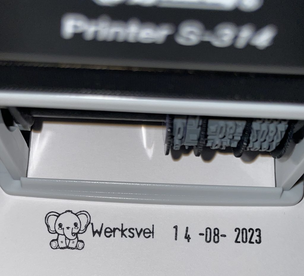 10mmx45mm adjustable date stamp (ONLY SHORT WORDING) | Juffrou 911 Stamps