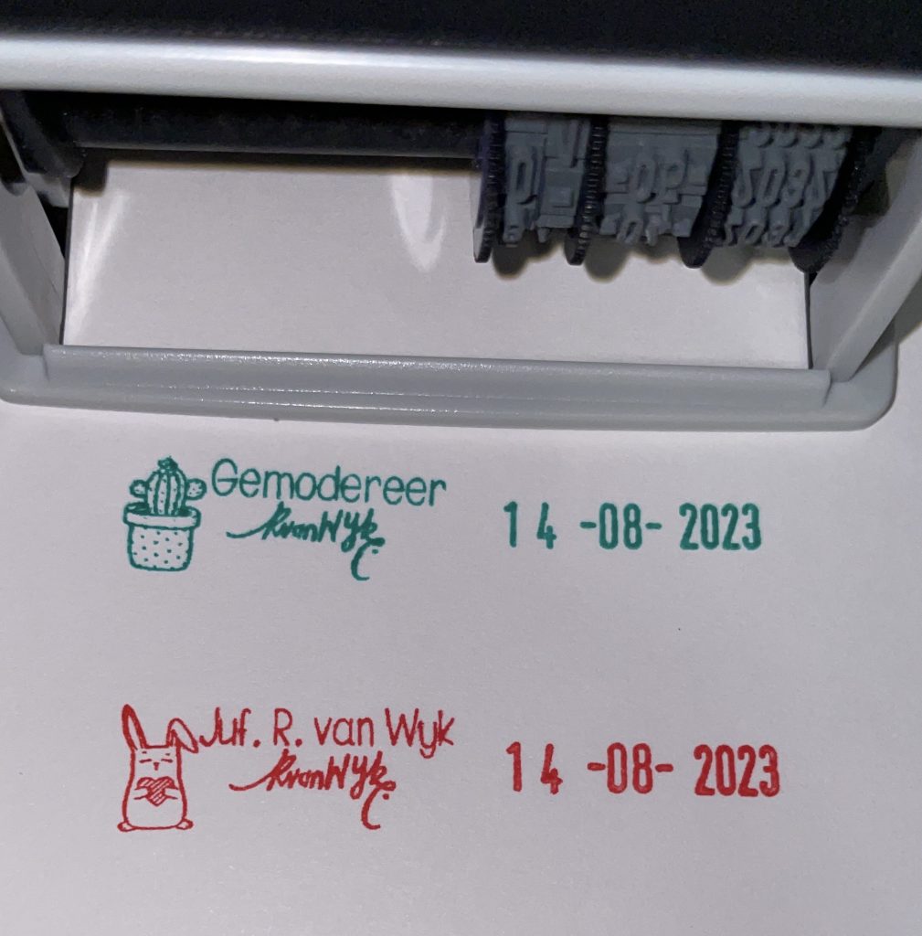 10mmx45mm adjustable date stamp (ONLY SHORT WORDING) | Juffrou 911 Stamps