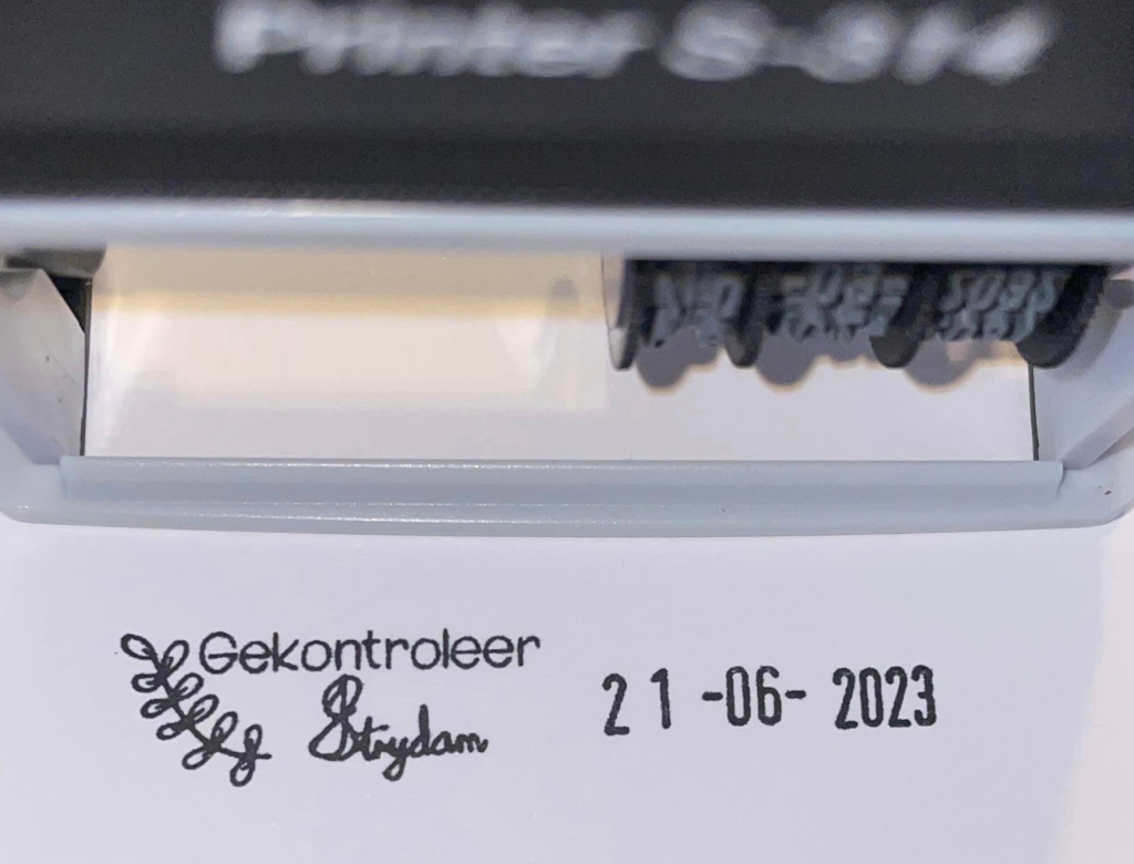 S314 adjustable date stamp | Juffrou 911 Stamps