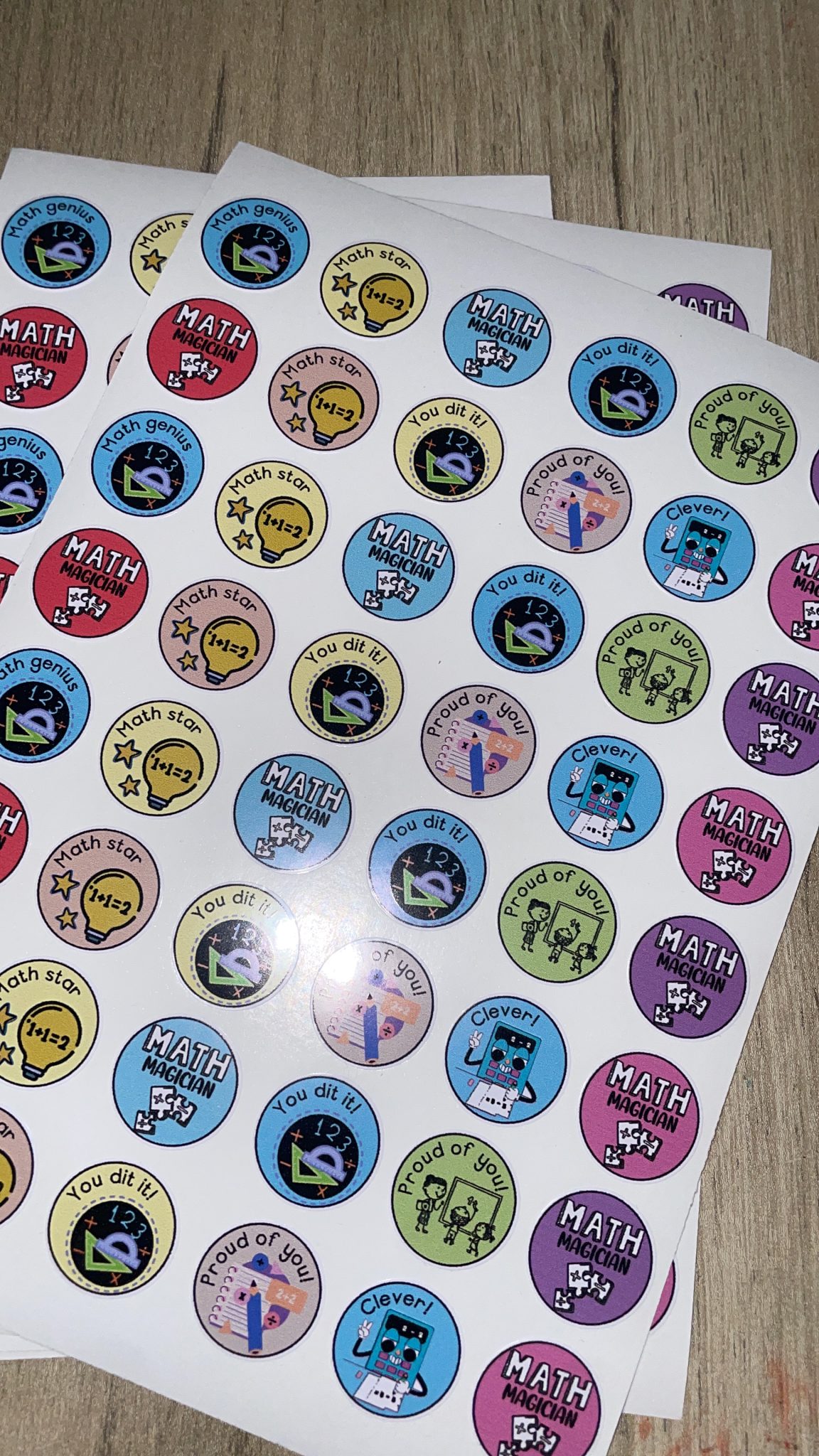 A5 vinyl sticker page – Size of stickers 21mm (48 stickers) | Juffrou ...