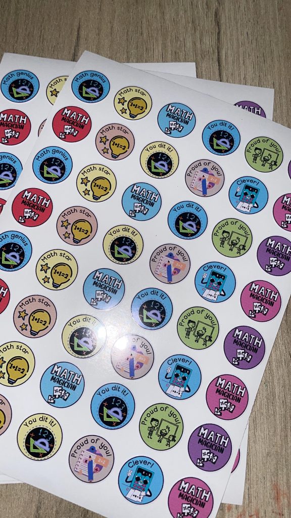 A5 vinyl sticker page – Size of stickers 21mm (48 stickers) | Juffrou ...