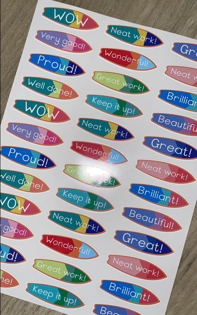 A5 vinyl sticker page – 36 stickers | Juffrou 911 Stamps