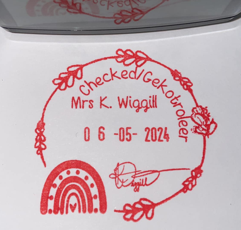 42mmx42mm adjustable date stamp - Rainbow | Juffrou 911 Stamps