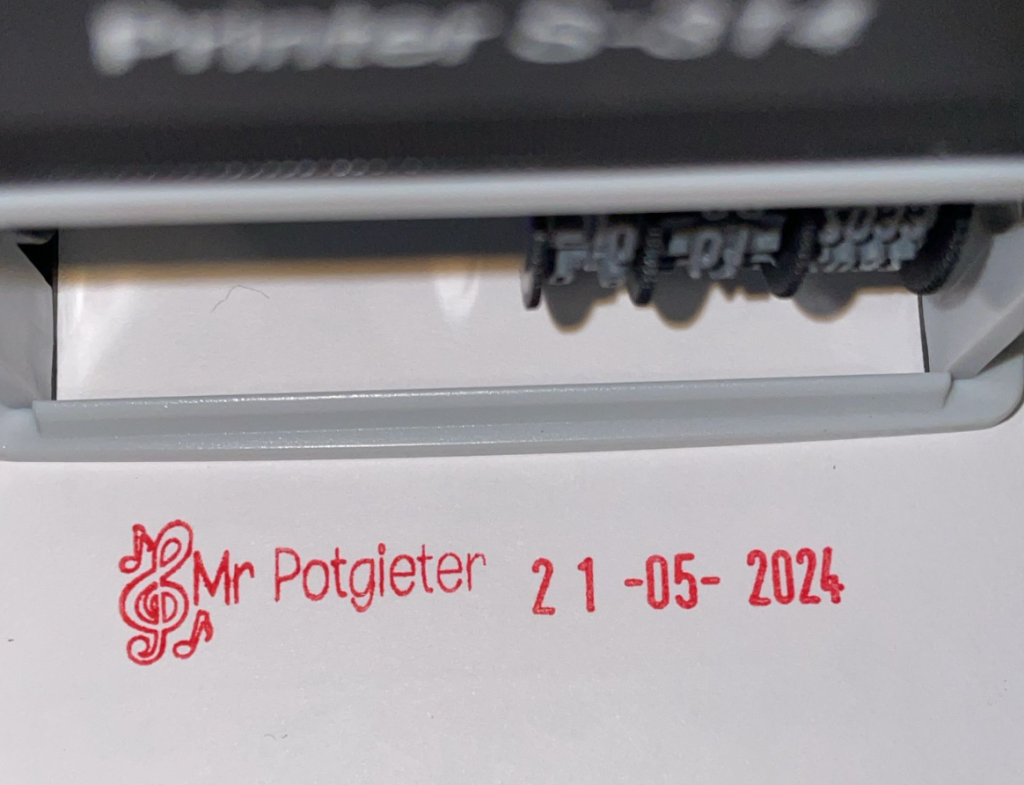 10mmx45mm adjustable date stamp | Juffrou 911 Stamps