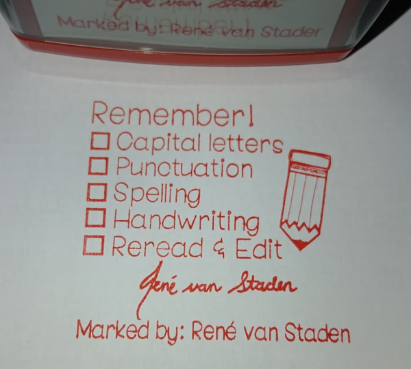 Checklist 42mmx42mm self inking stamp | Juffrou 911 Stamps