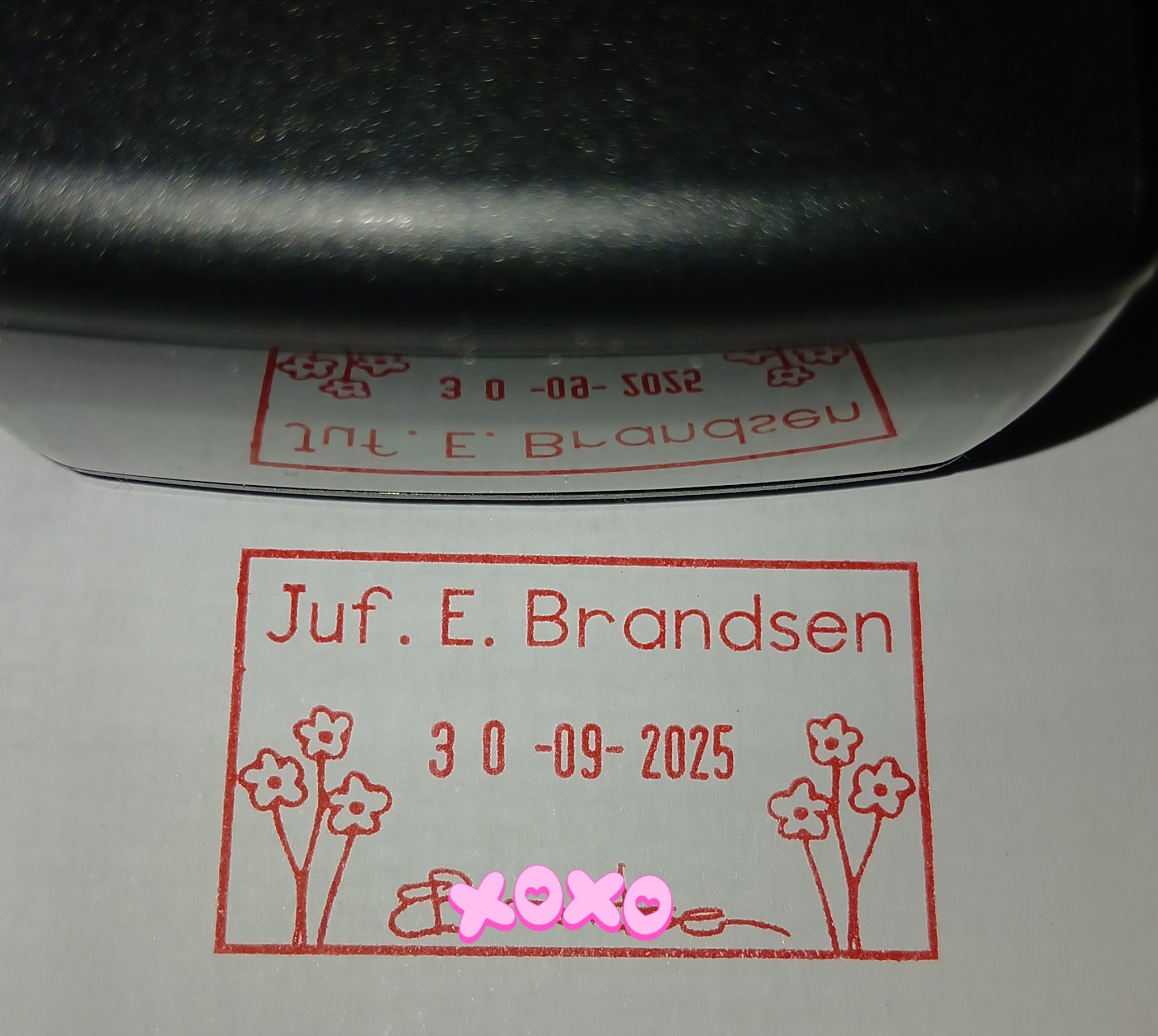 Flower 24mmx41mm adjustable date stamp | Juffrou 911 Stamps